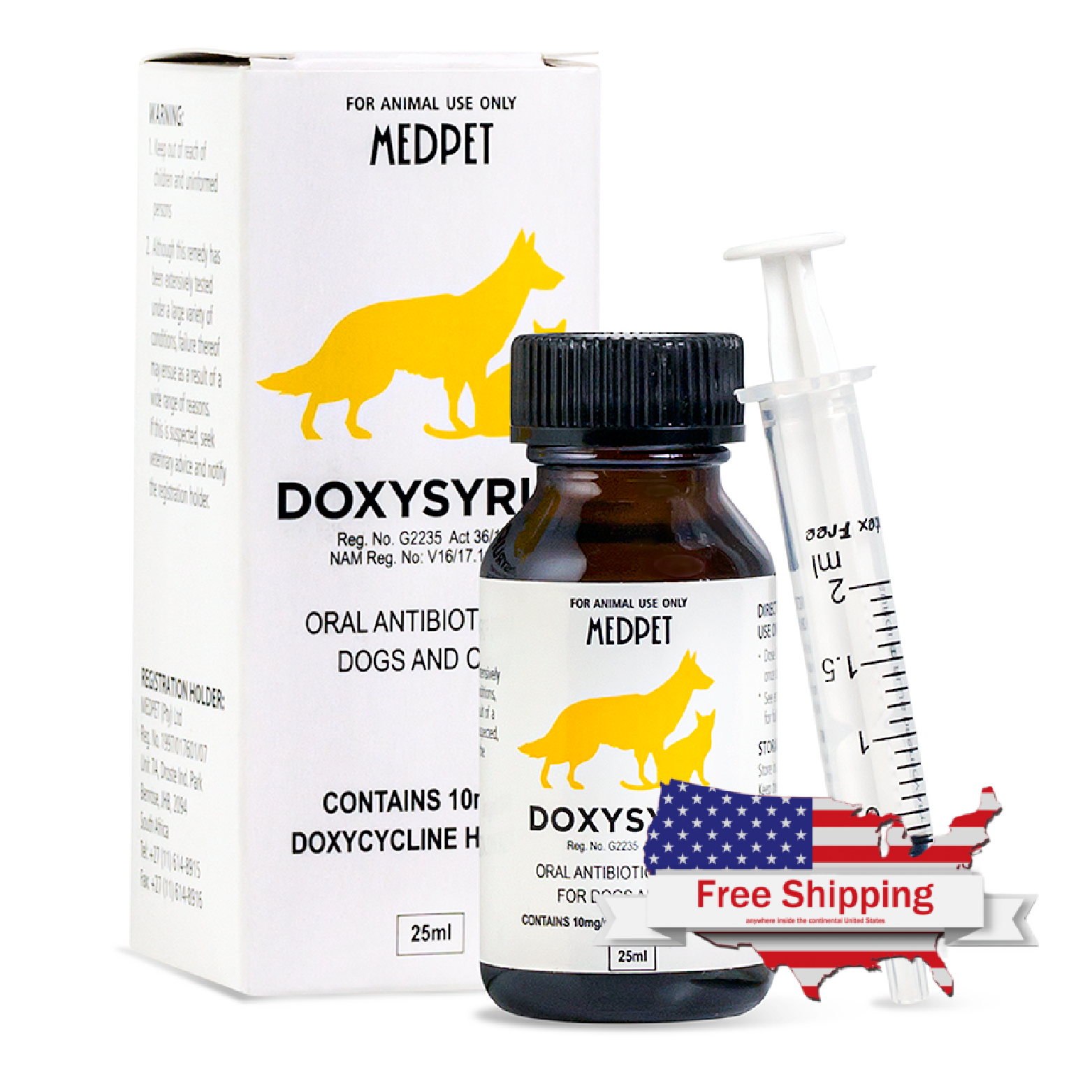 Doxysyrup (Medpet) Doxycycline for Dogs & Cats