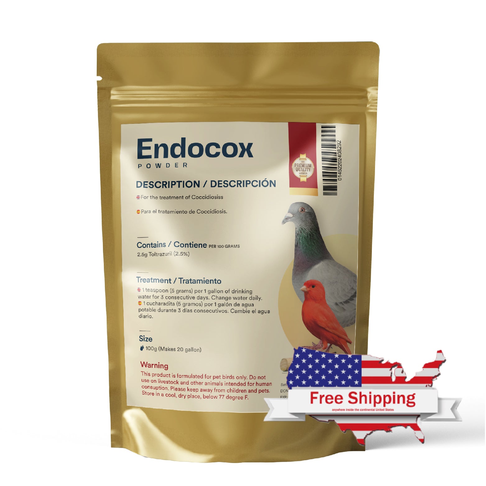 Endocox Powder for Coccidiosis: Effective Bird Parasite Treatment