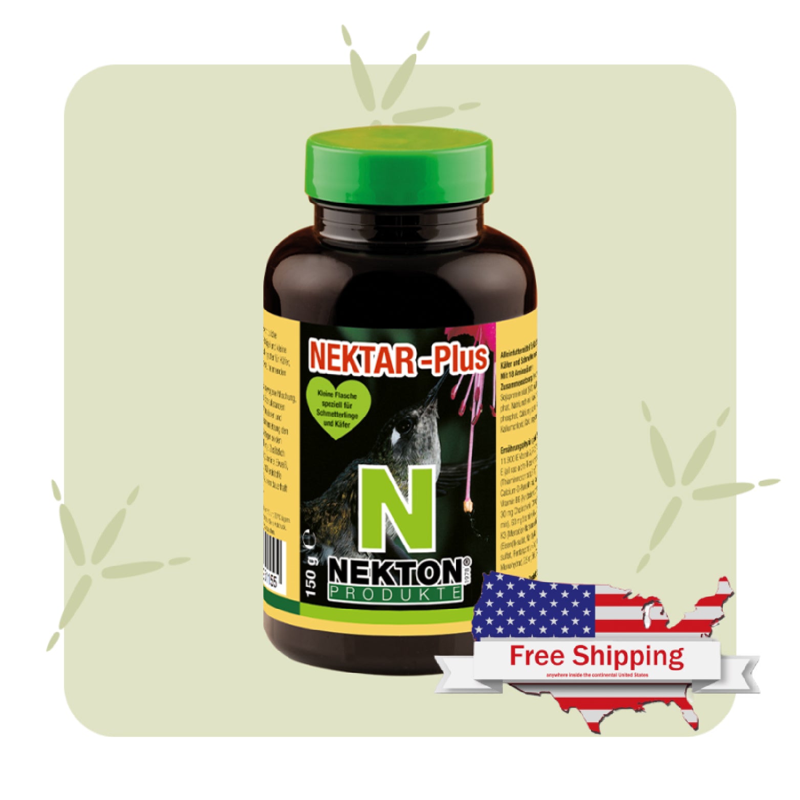 NEKTON-Nektar-Plus – Complete Nectar Feed for Hummingbirds, Sunbirds