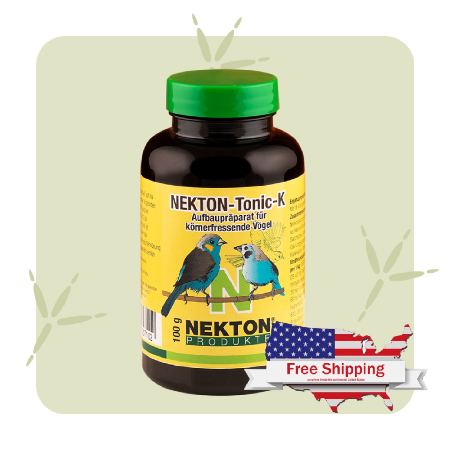 NEKTON-Tonic-K Nutritional Supplement for Birds – 60 Essential Nutrien