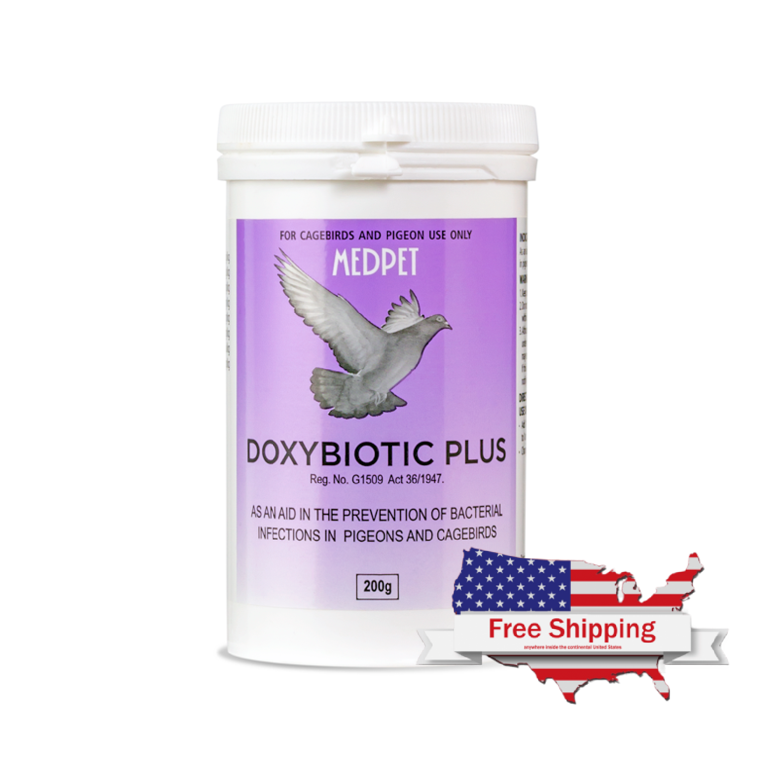 Doxybiotic (Medpet) Psittacosis Treatment for Pigeons. Doxycycline for ...