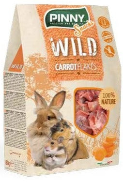 Wild Snack Carrots Flakes (Pinny) Dehydrated Carrot Snacks for Rabbits