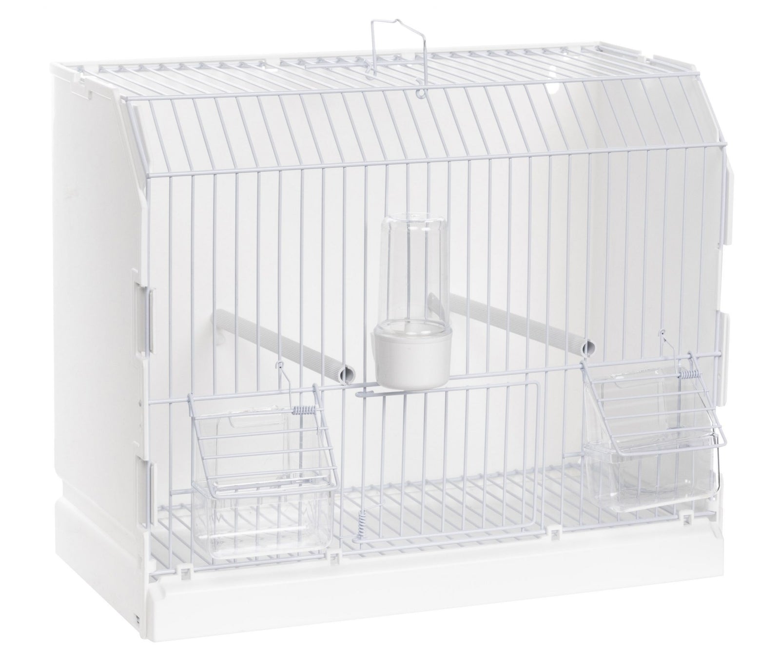 2GR Bird Exposition Cage with 3 Frontal Doors. White or Green. Made in