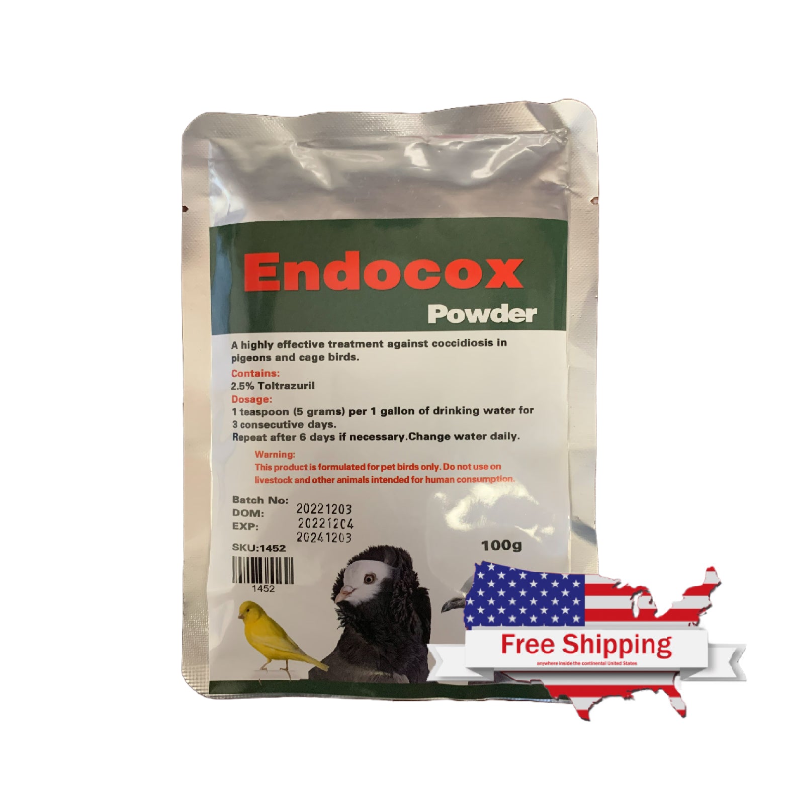 Endocox Powder for Coccidiosis: Effective Bird Parasite Treatment