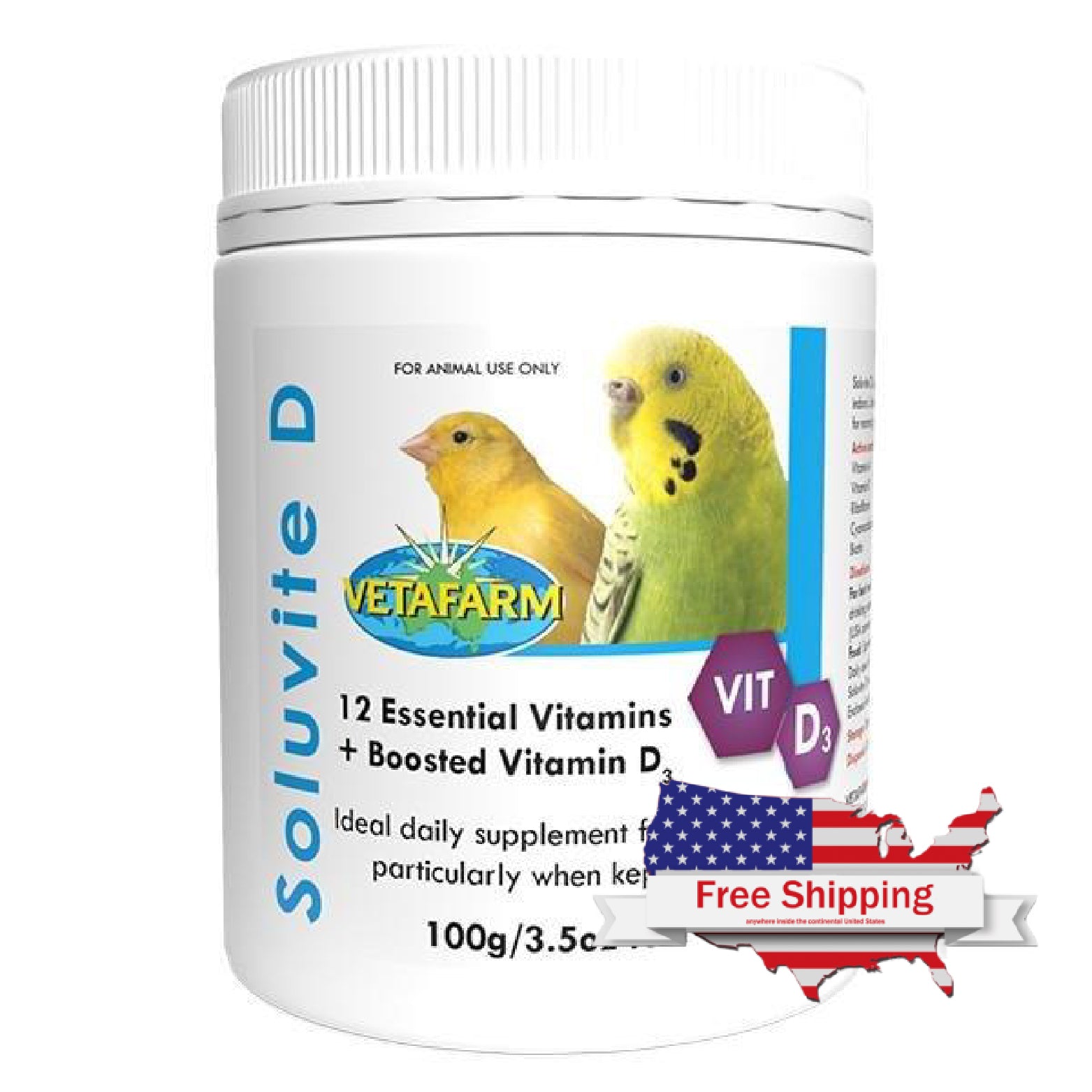 SOLUVITE D (Vetafarm) Premium Bird Vitamin Supplement