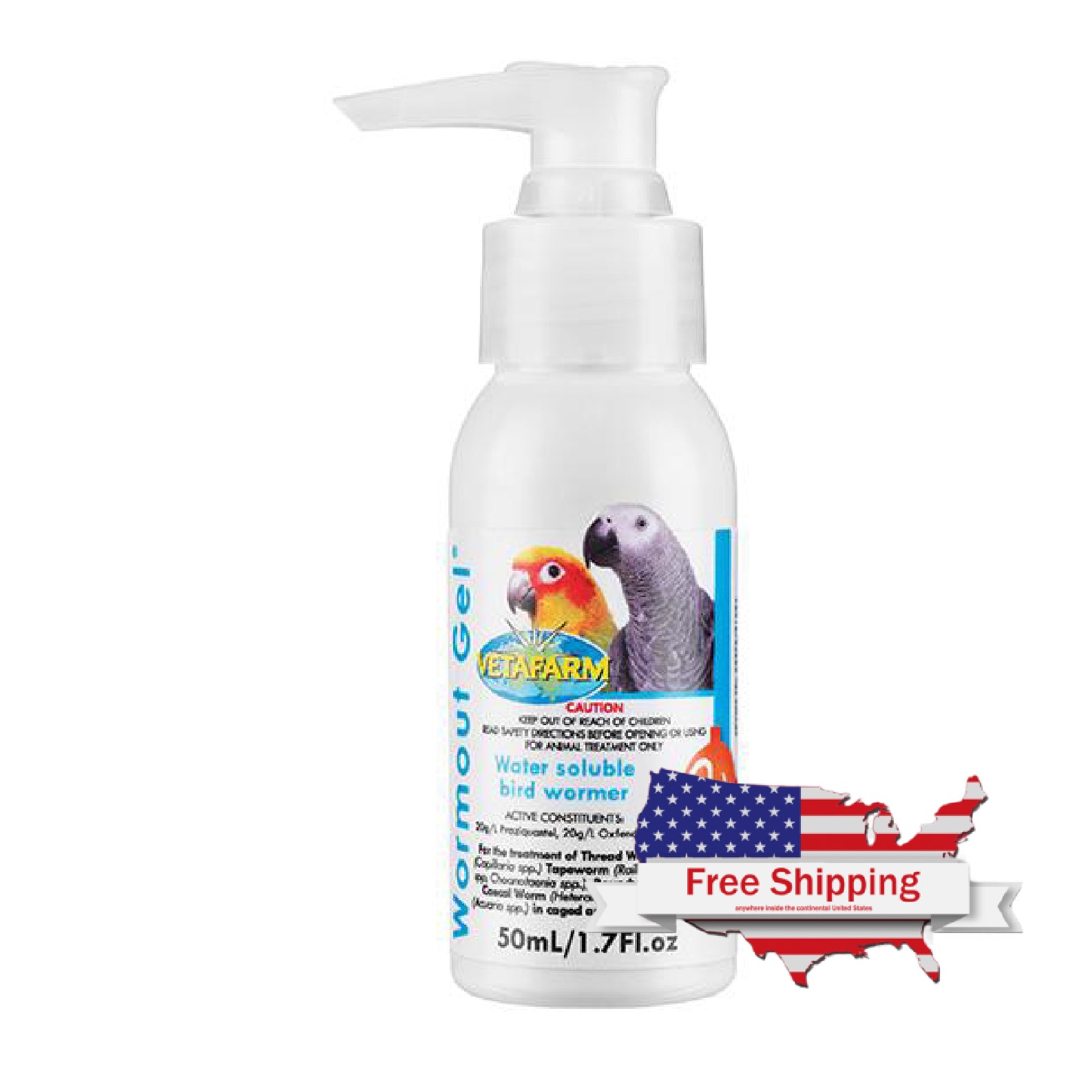 Wormout Gel (Vetafarm) | Effective Bird Wormer | Pigeon Dewormer