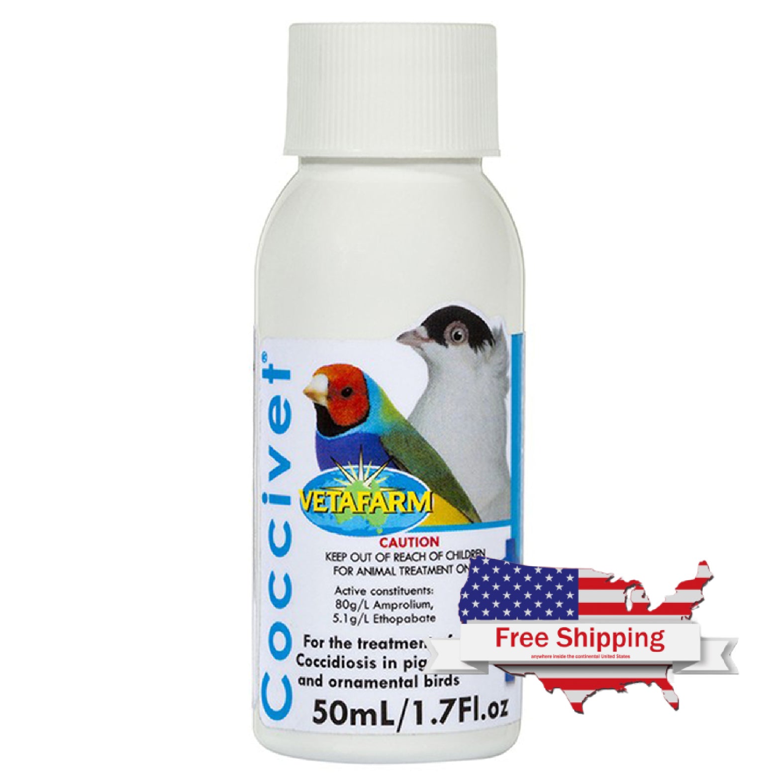 Coccivet (Vetafarm) - Coccidiosis Treatment for Pigeons & Pet Birds